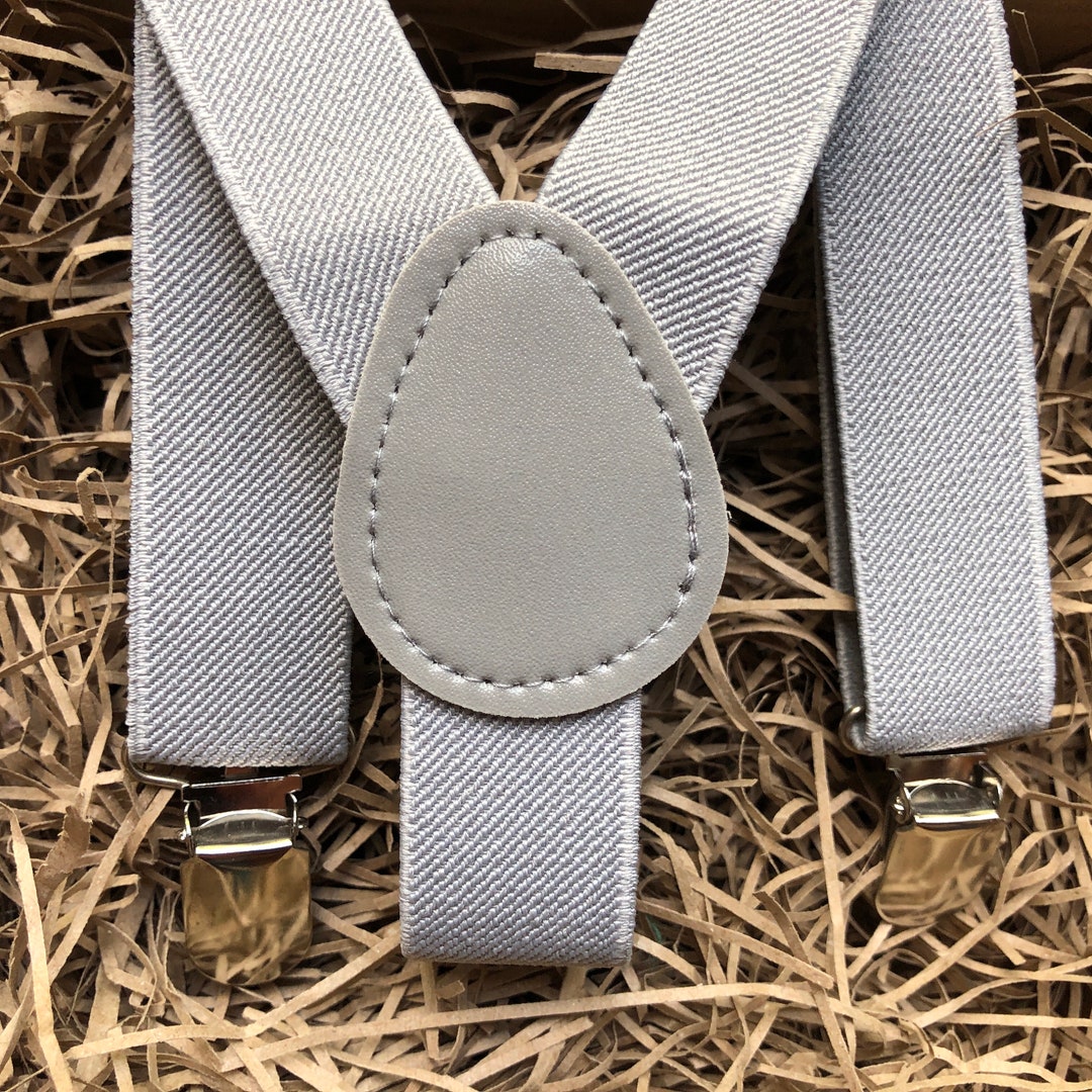 Men's Grey Braces, Men's Suspenders, Braces for Men, Suspenders for Men ...