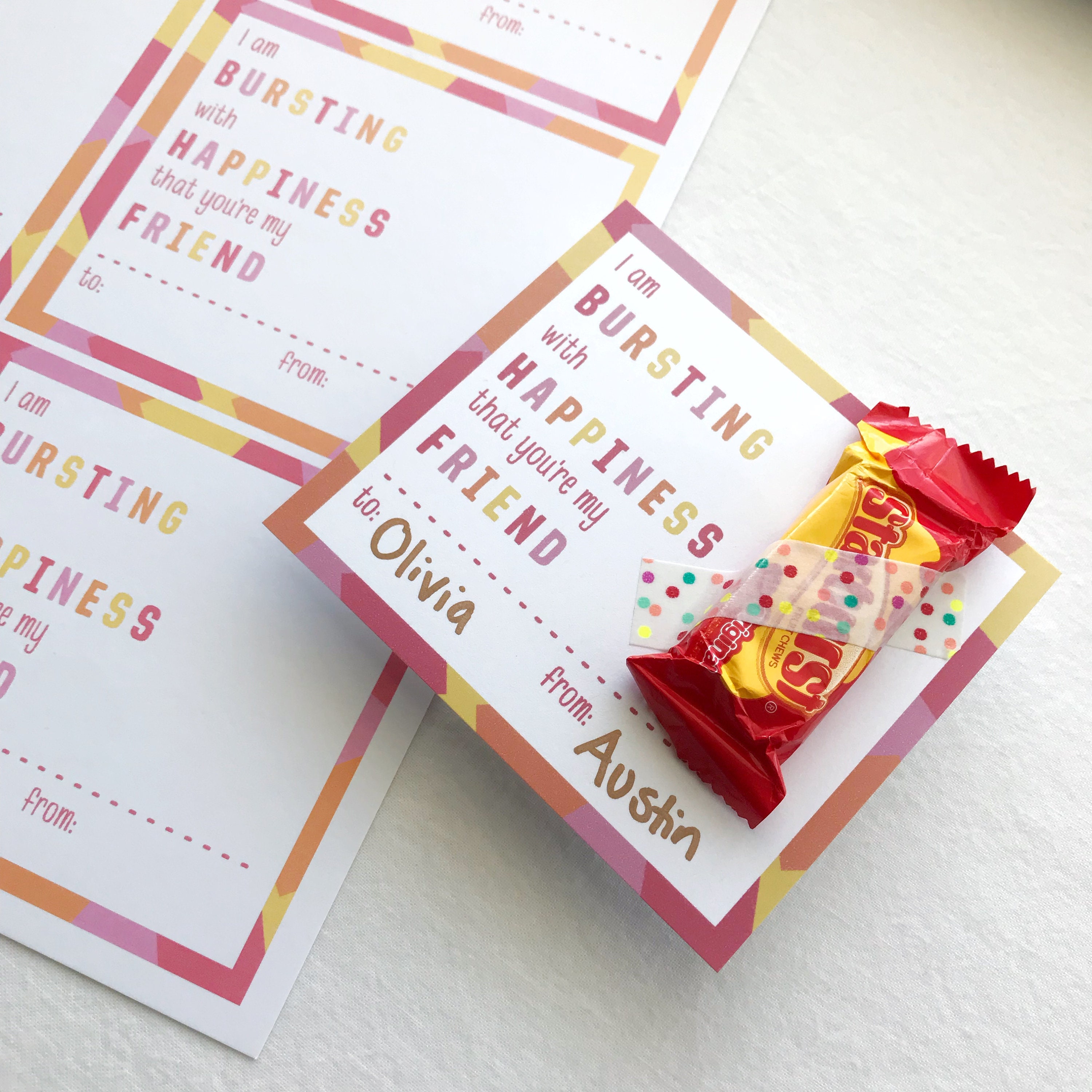 Kids PRINTABLE I am BURSTING with Happiness that you're | Etsy