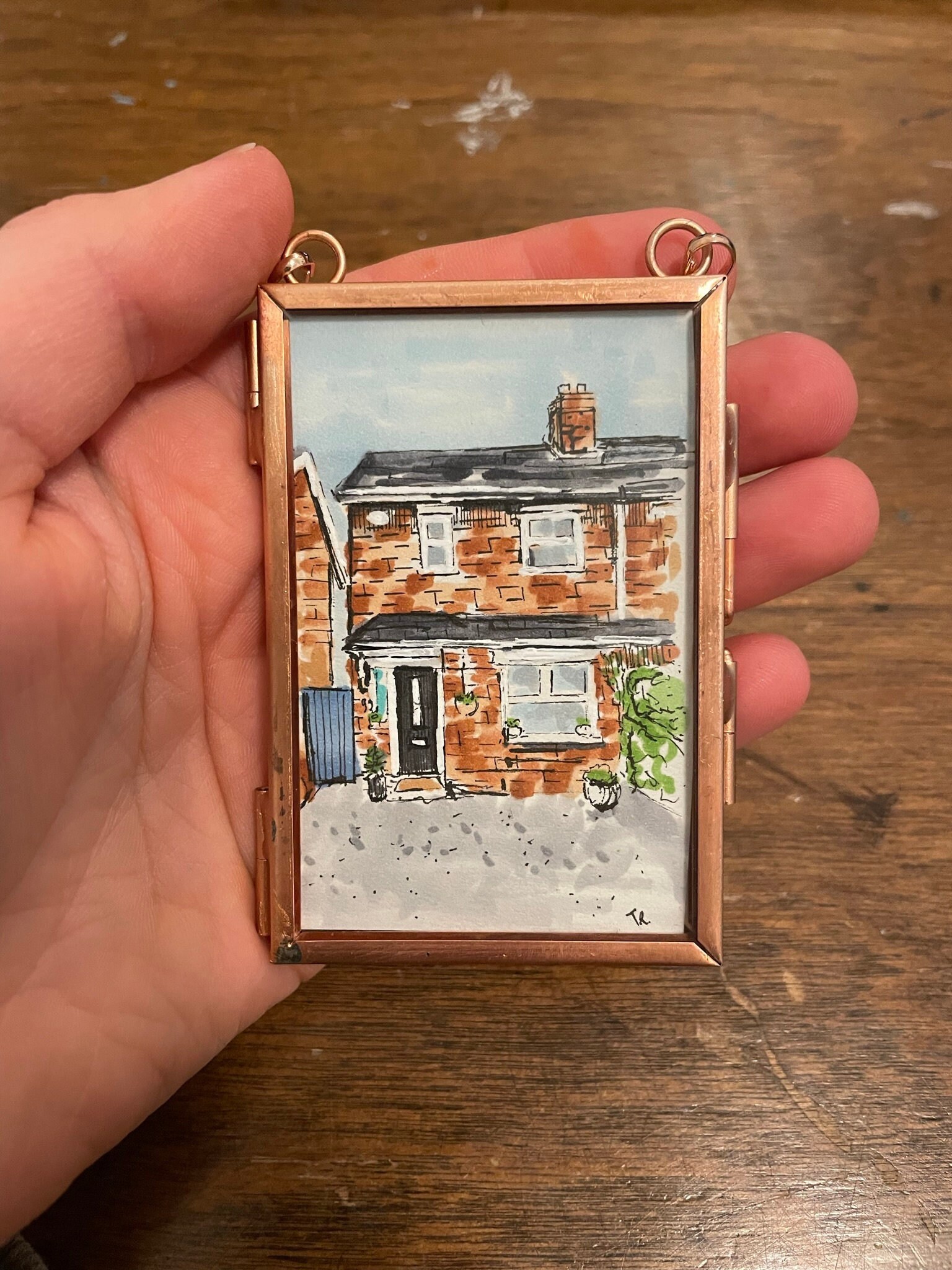 Custom Tiny Home Drawing / Custom Home Drawing / House Drawing ...