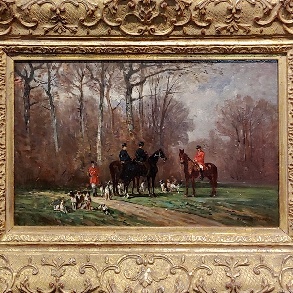 Fox Hunt Painting - Etsy