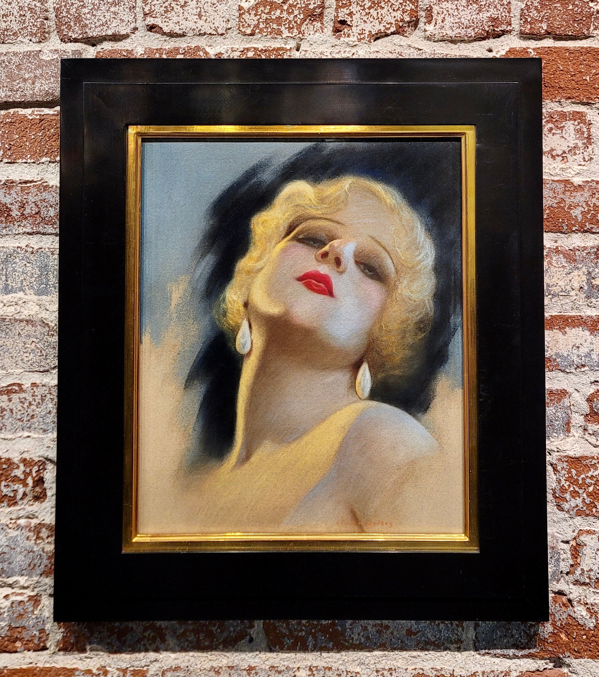 Charles Sheldon Portrait of Jean Harlow 1930s Painting - Etsy