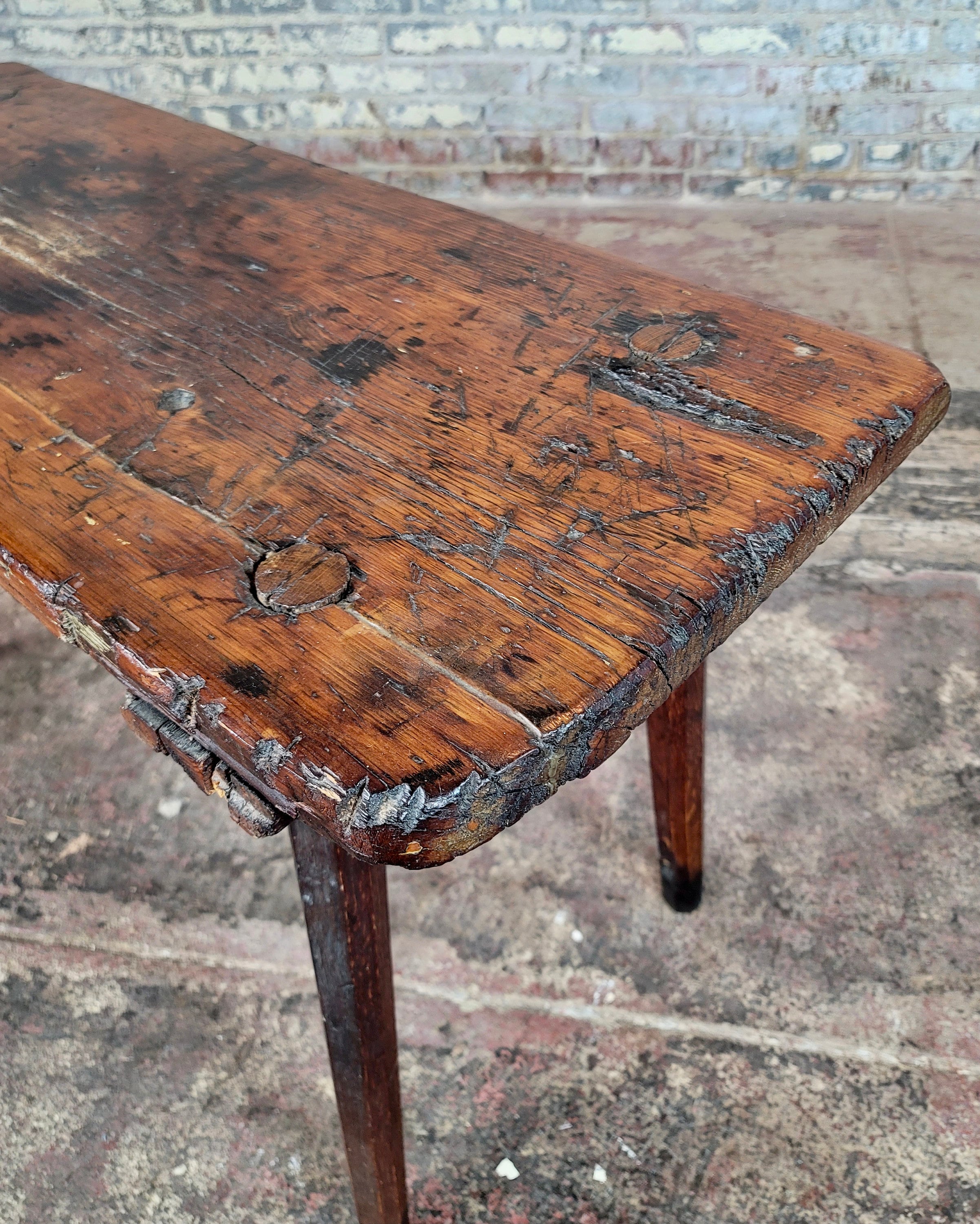 18th Century Primitive Farm Table Stand - Etsy