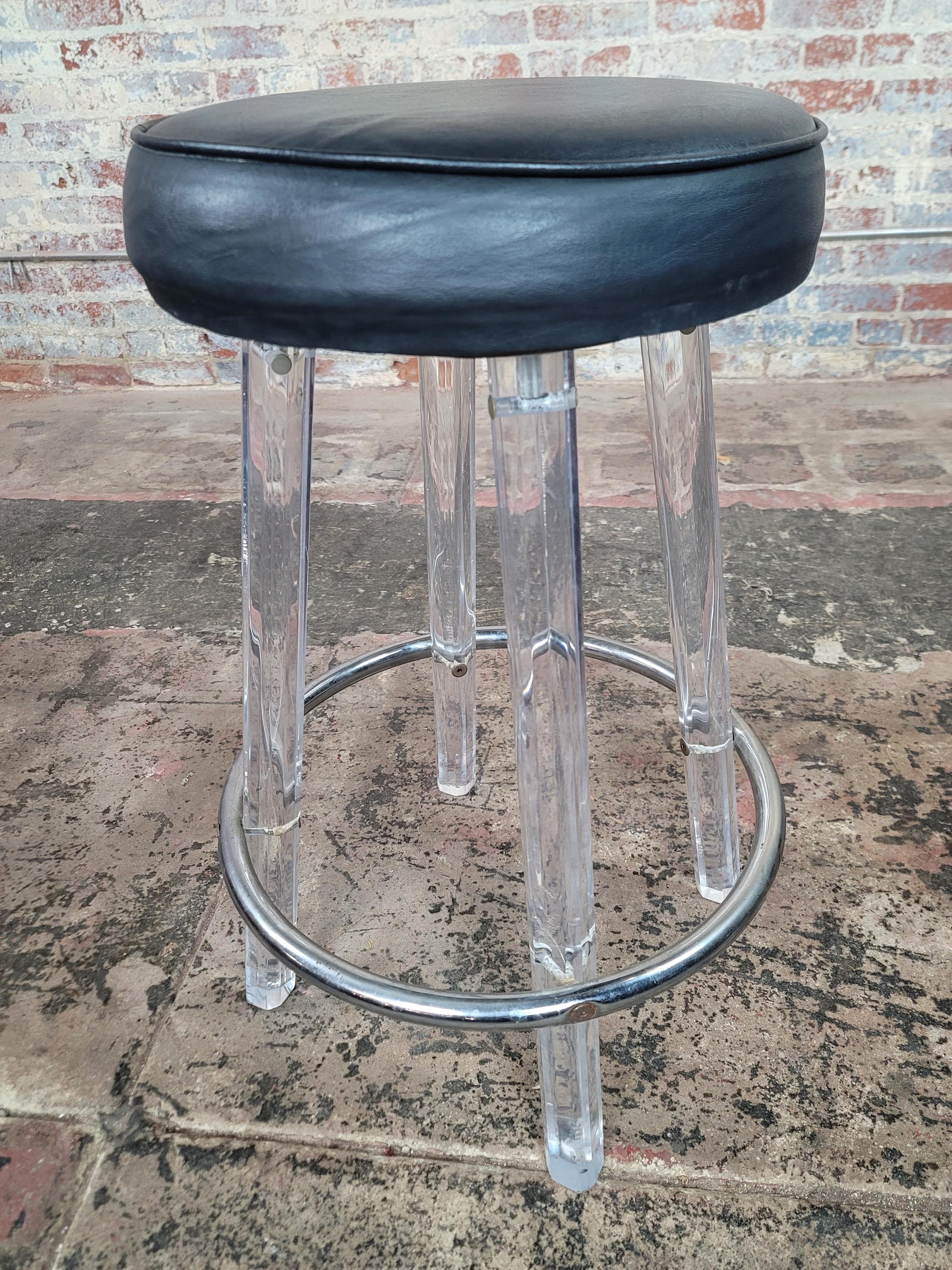 Mid Century 1960s Lucite Bar Stools - Set of 3 - Etsy