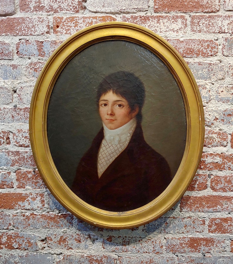 18th Century French Portrait of a Young Aristocratic Man - Oil Painting ...