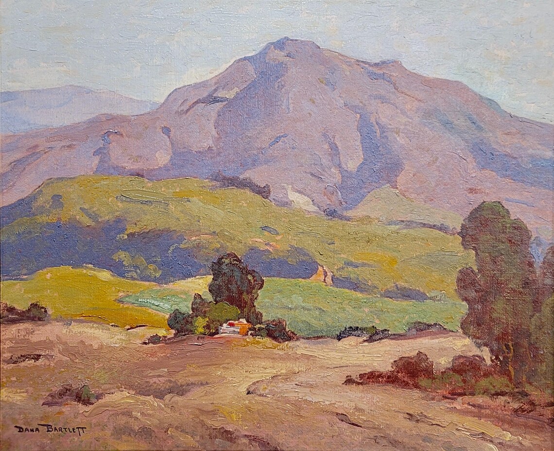 Dana Bartlett -1920s California Plein Air Mountain Landscape- Oil ...