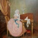 19th Century French Mistress Writing a Love Letter -oil Painting - Etsy