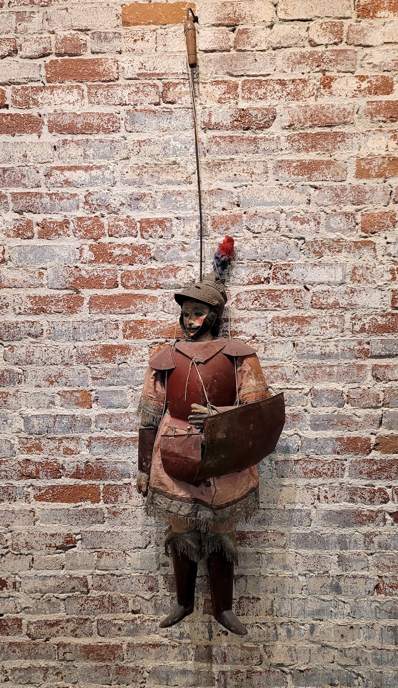 19th Century Sicilian Marionette Puppet Knight With Shield - Etsy