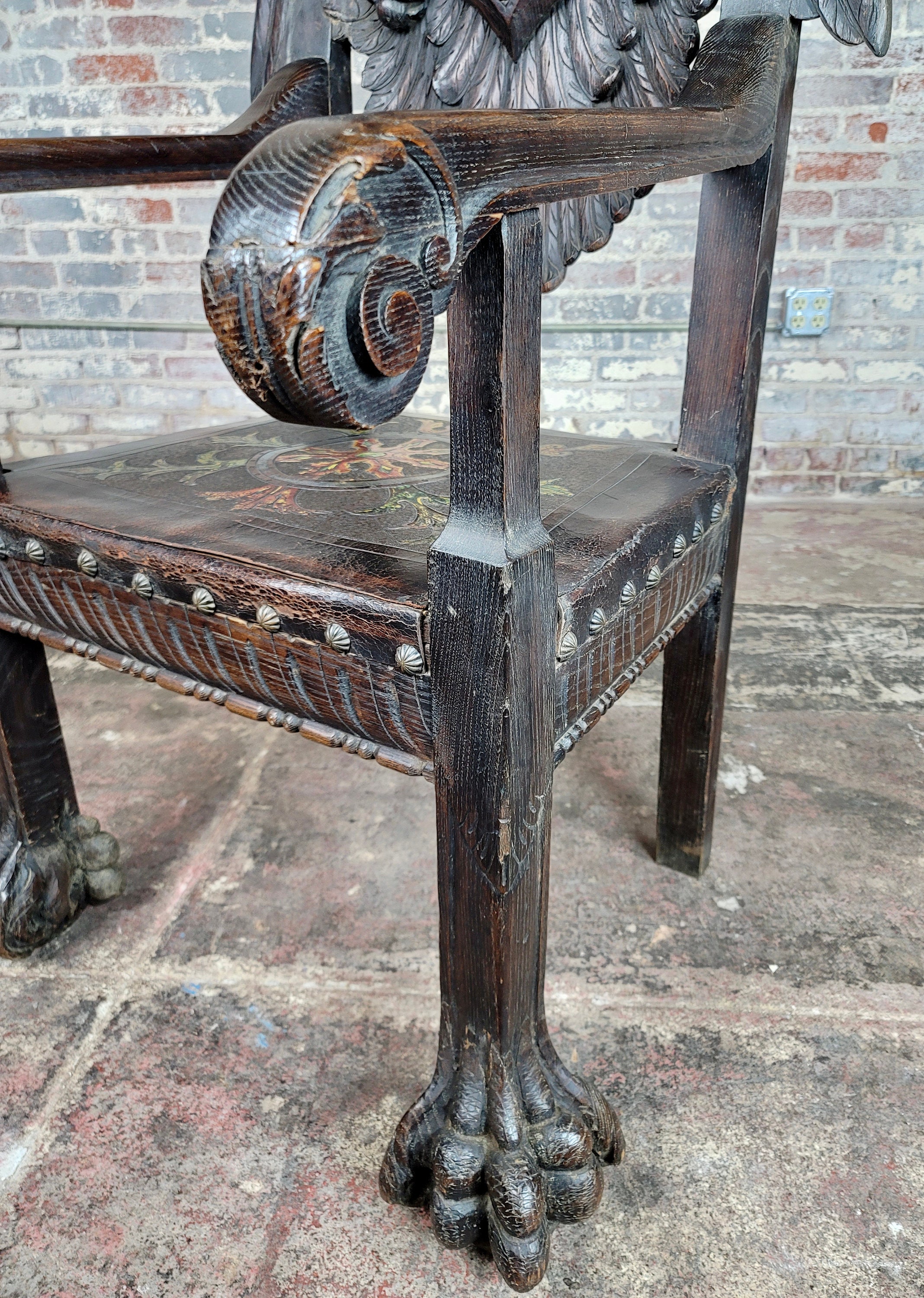 18th Century Carved Chair W/the Holy Roman Empire Coat of Arm - Etsy