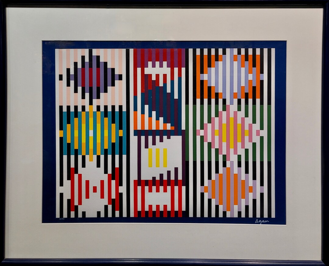 Yaacov Agam -abstract Geometric Composition-original Screenprint - Etsy