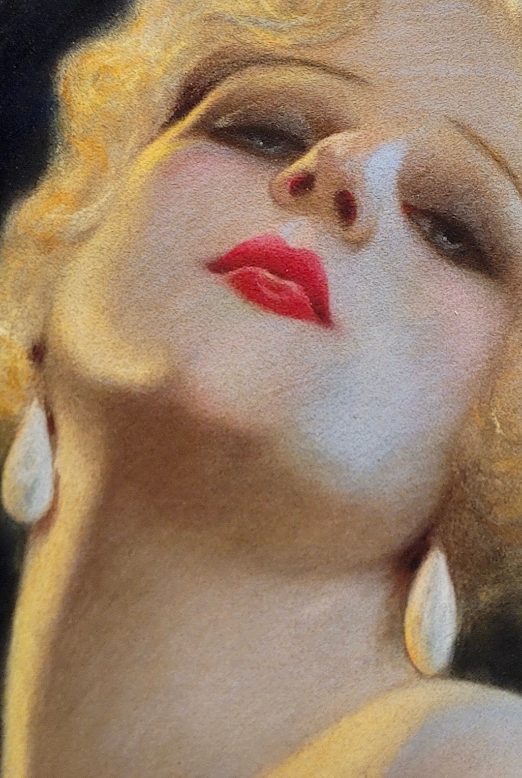 Charles Sheldon Portrait of Jean Harlow 1930s Painting - Etsy