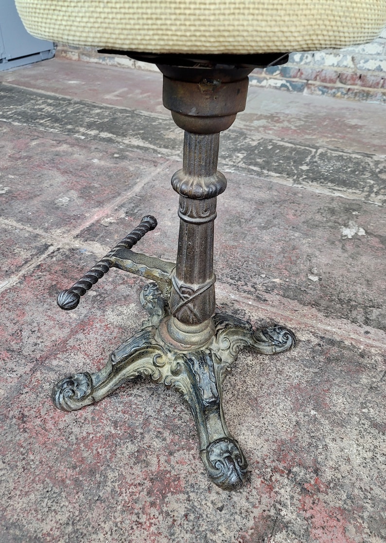 Antique 1920s Cast Iron Bar Stool - a Pair - Etsy