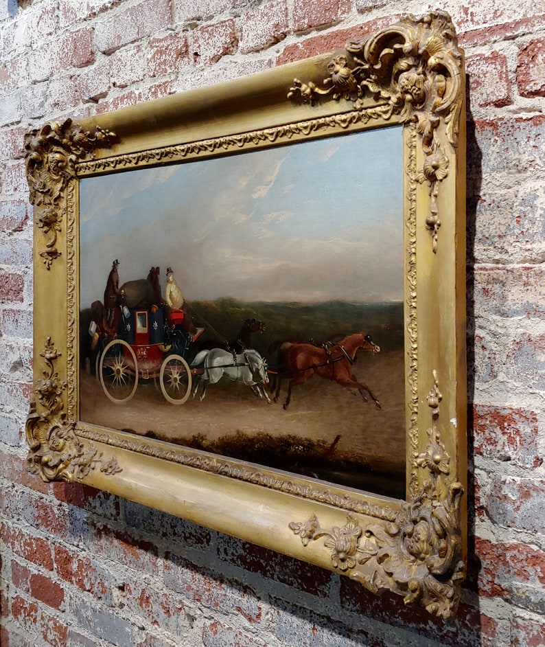 Georgian Horse Drawn Royal Mail Coach-18th Century Oil Painting - Etsy