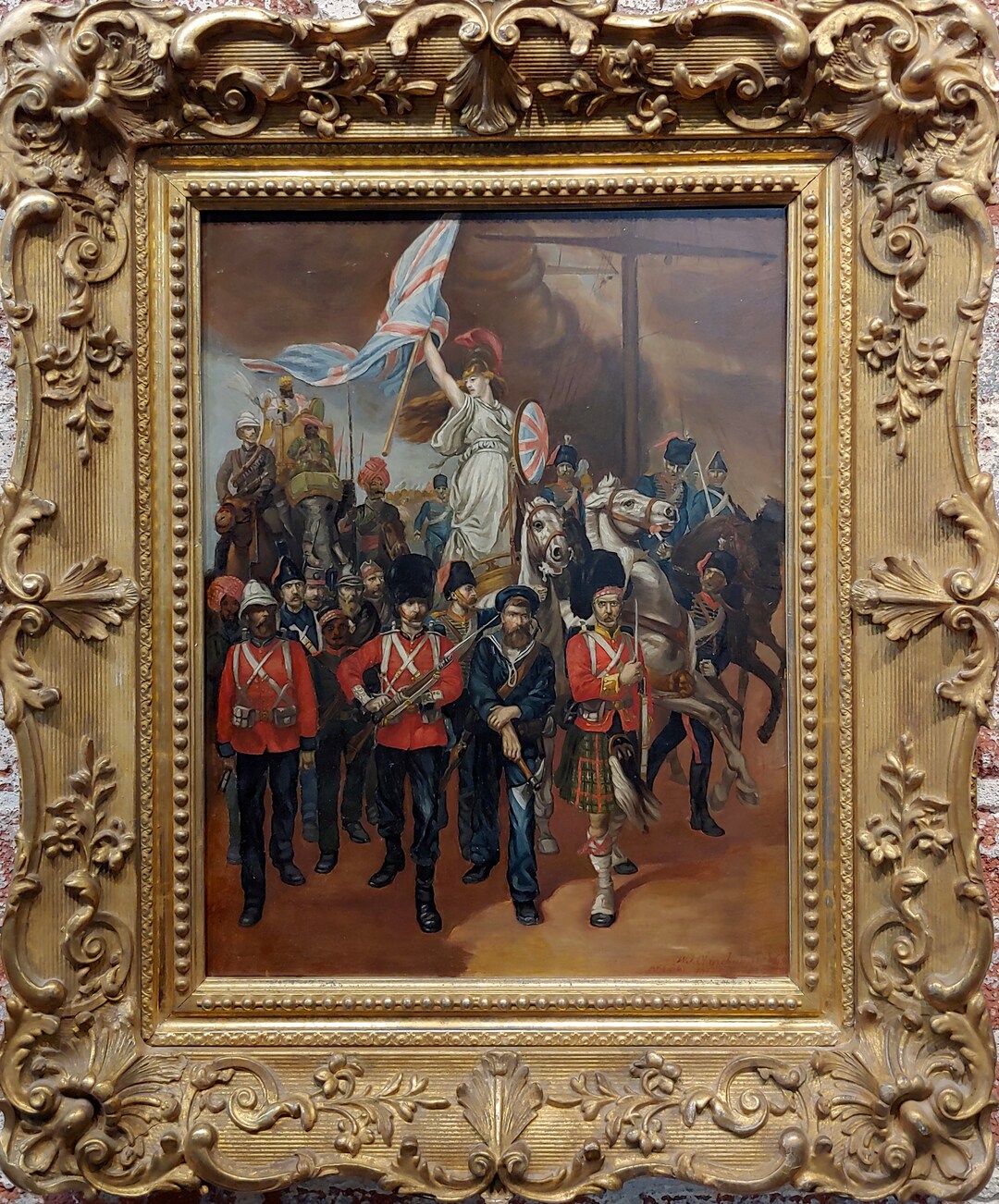 19th Century Parade of the Goddess Britannia & All the Warriors From ...