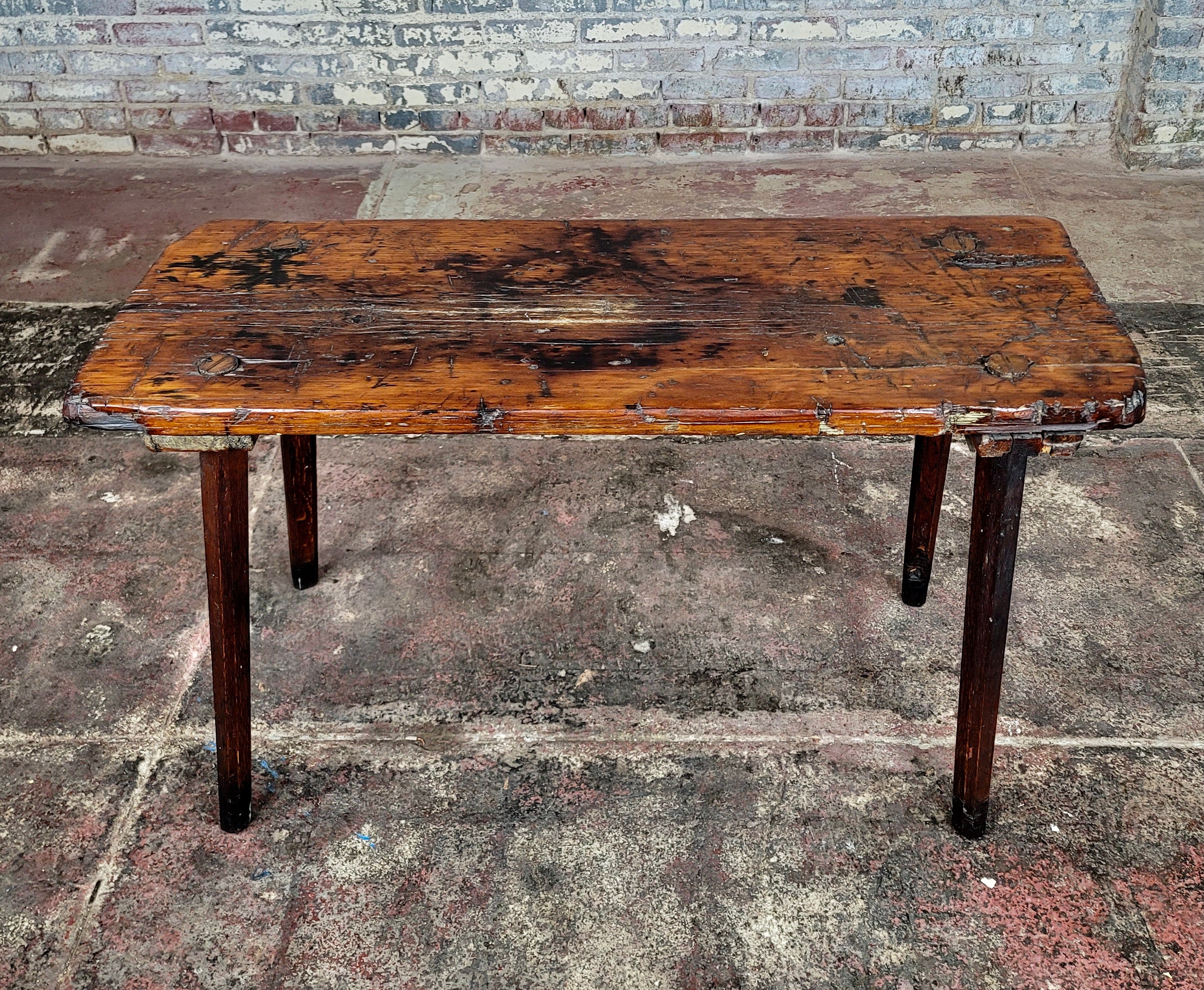 18th Century Primitive Farm Table Stand - Etsy
