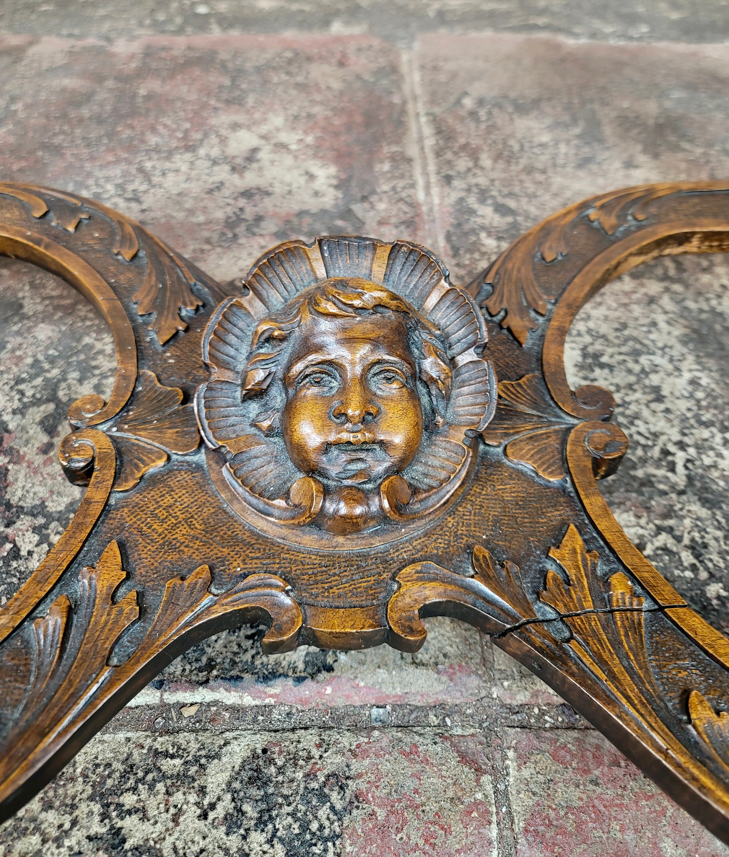 19th Century Highly Carved Italian Drop Leaf Desk W/ Griffin & Putti - Etsy