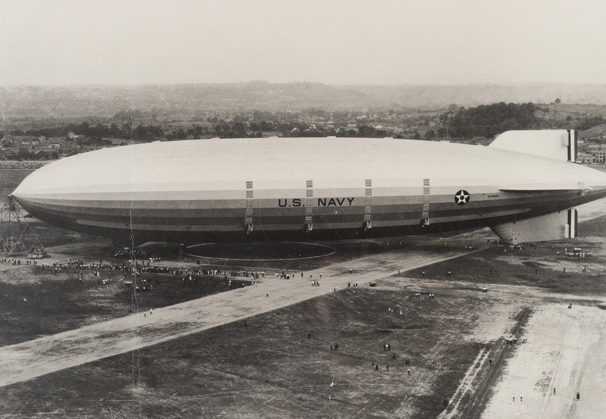 USS Akron ( ZRS-4) US Navy Zeppelin - Original 1931 Photograph - Rare ...