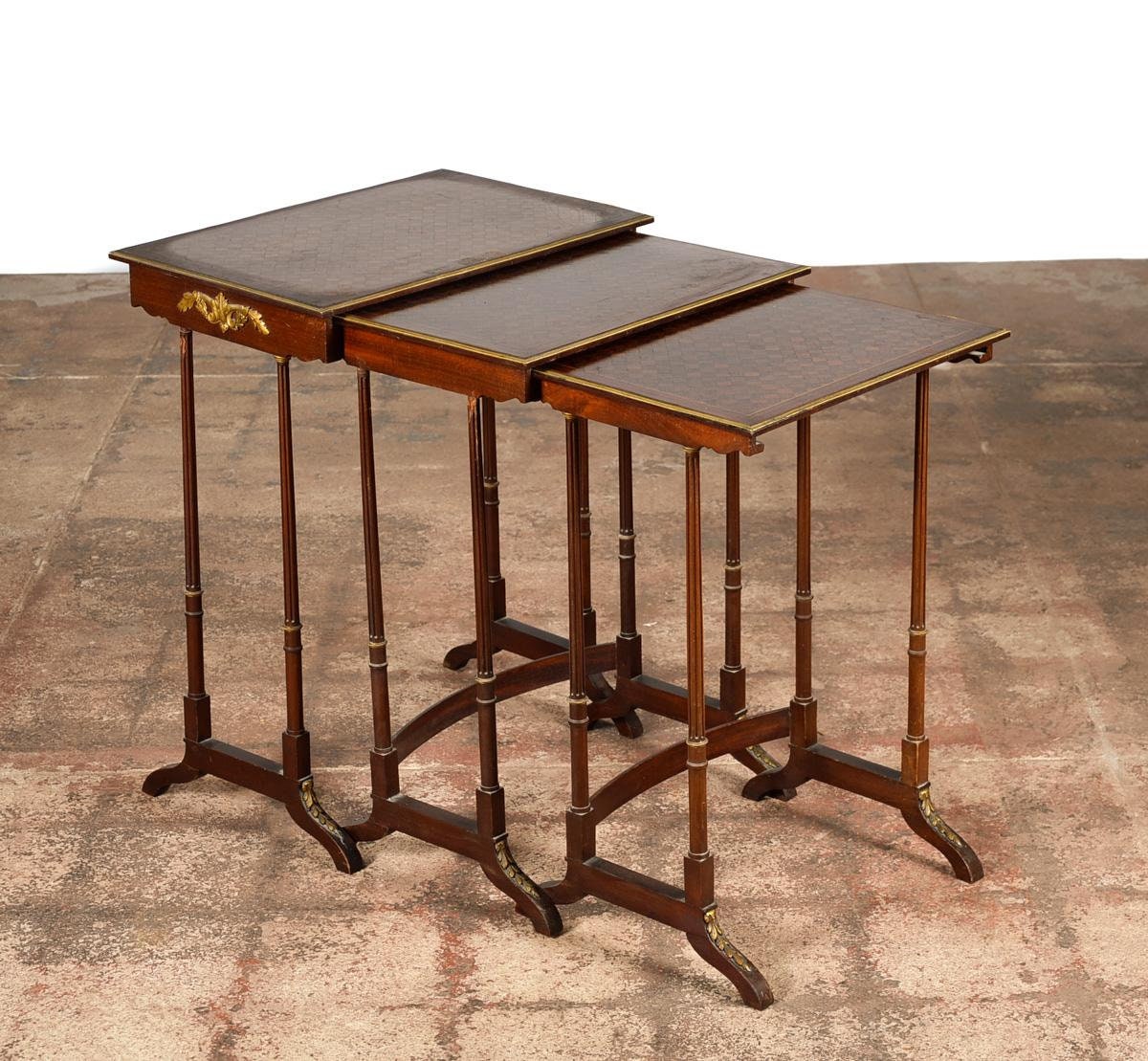 19th-century French Nesting Tables - Set of 3 - Etsy