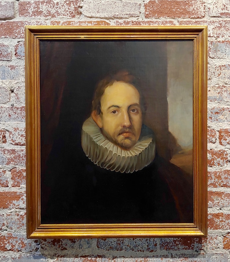 18th Century Portrait of a Spanish Gentleman With a Ruff - Etsy