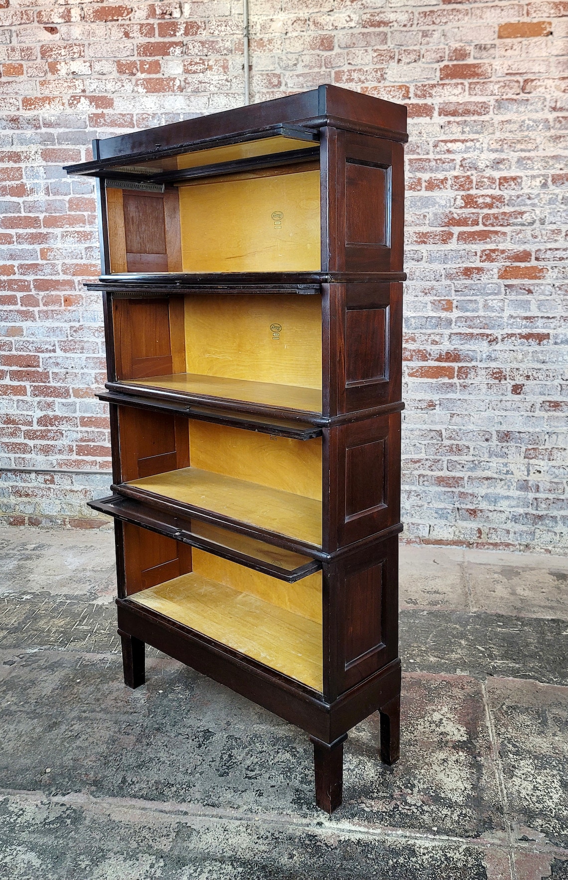 Antique Macey Mahogany Lawyer's Bookcase 4 Stacks-c1910s - Etsy