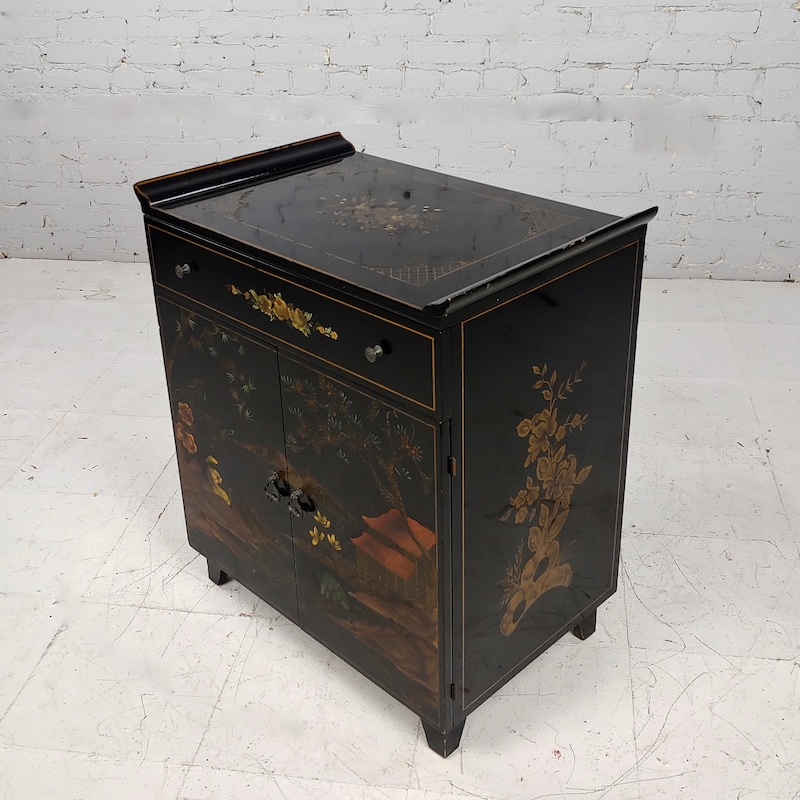 Hand Painted Cabinet - Etsy