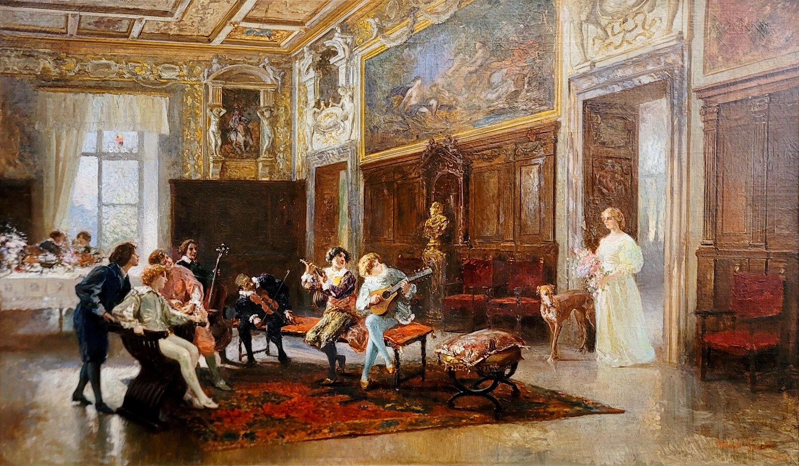 Mario Spinetti -A Private Concert for the Aristocratic Lady-19th ...