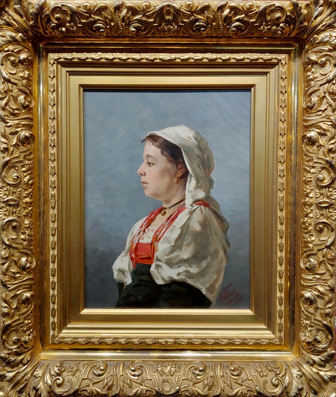Klar -19th Century Portrait of a Tyrolean Woman-oil Painting - Etsy