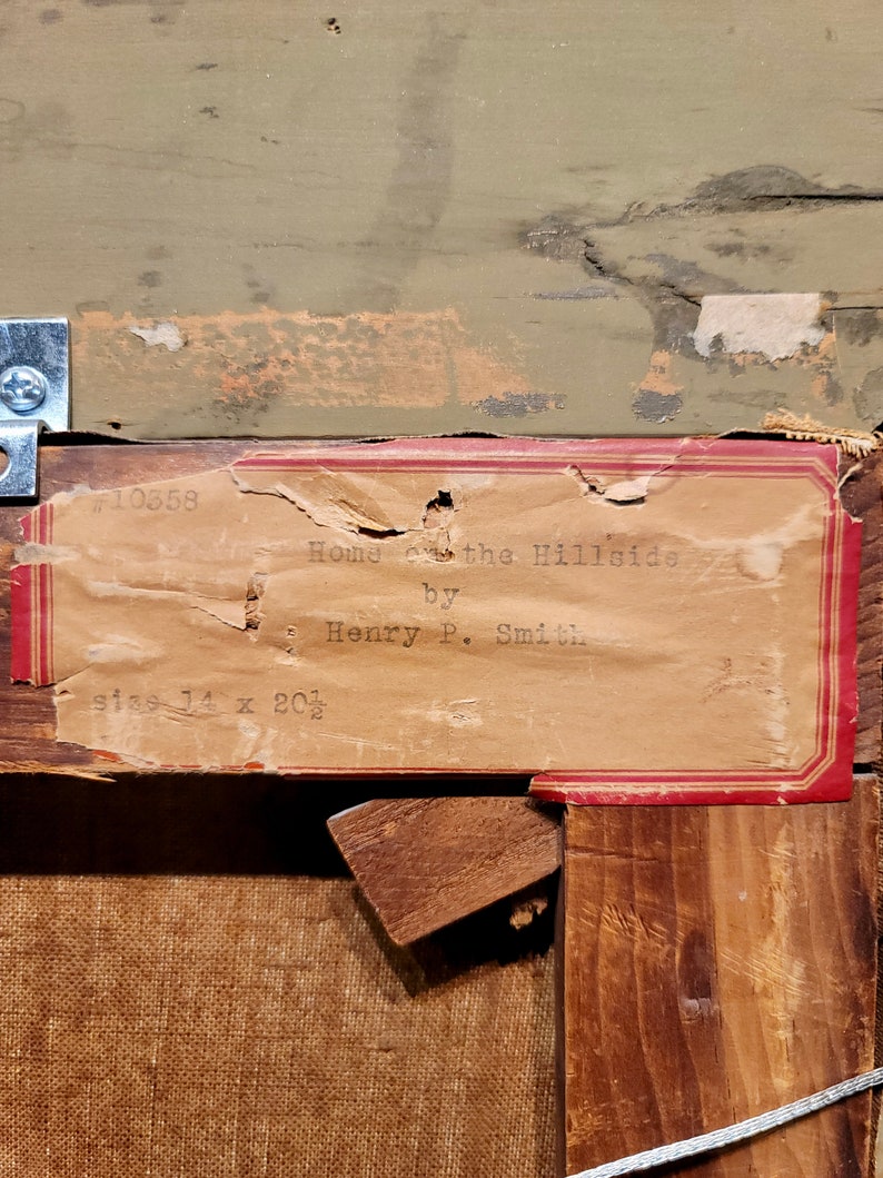 Henry Pember Smith -home on a 19th Century New England Country Side-oil ...