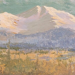 Perham Nahl 1920s Western Landscape W/native American Teepee oil ...