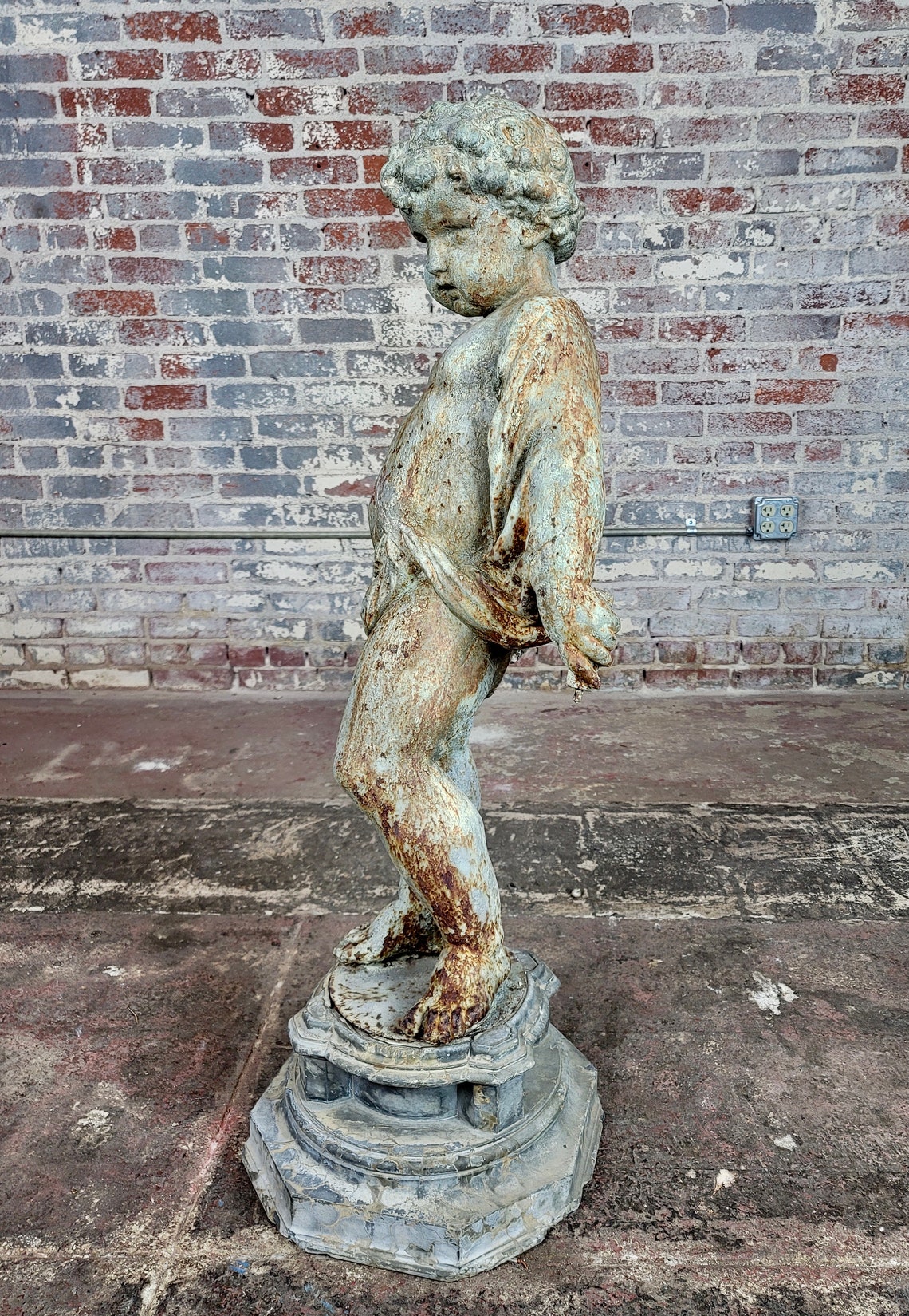 18th Century Italian Putti Outdoor Iron Sculpture - Etsy