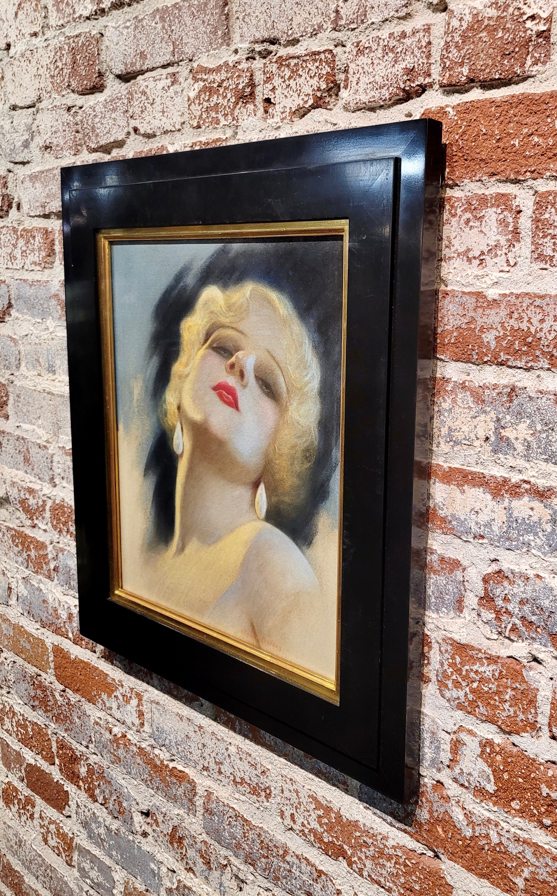 Charles Sheldon Portrait of Jean Harlow 1930s Painting - Etsy
