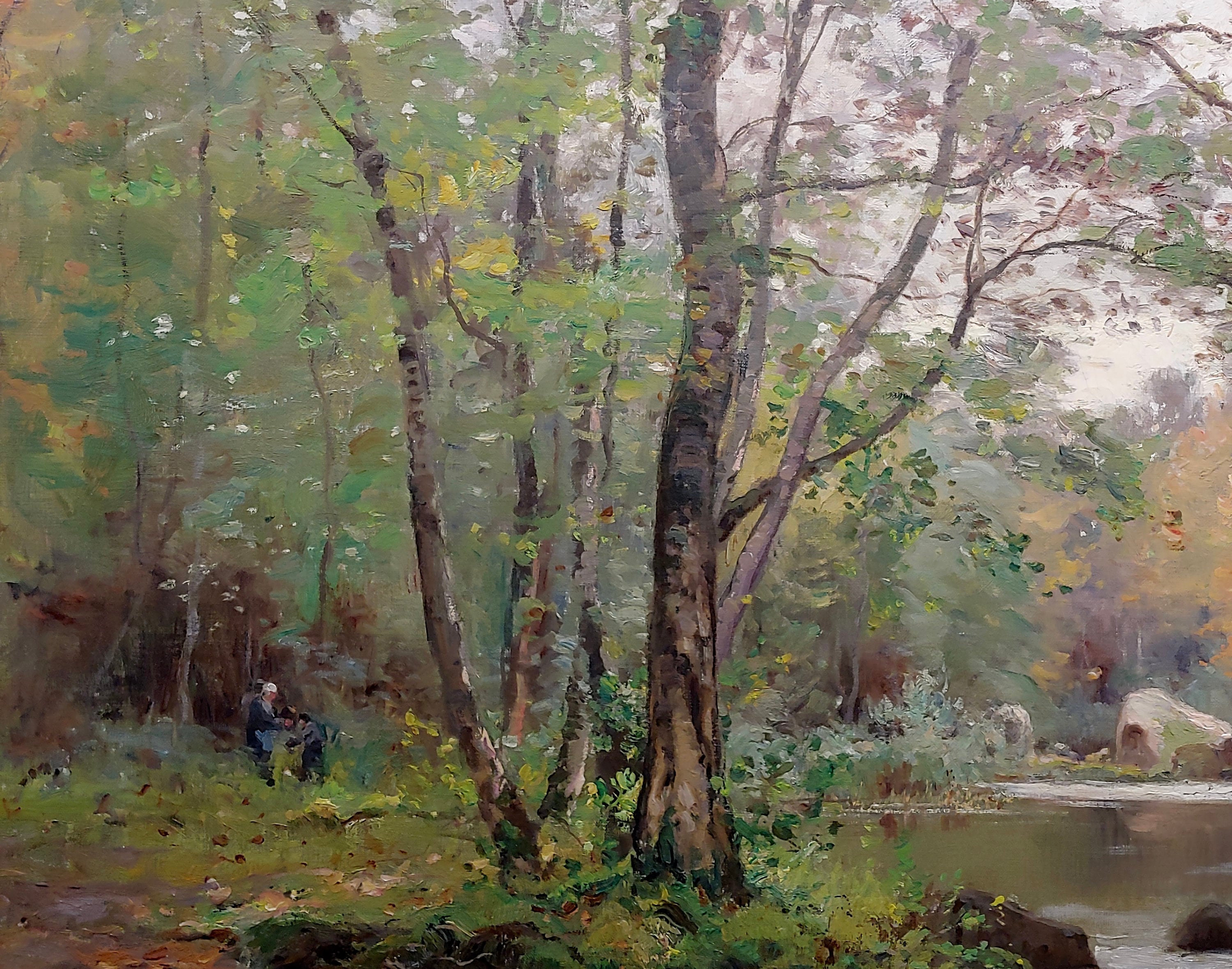 Jean Constant Pape river in the Forest-19th Century French ...