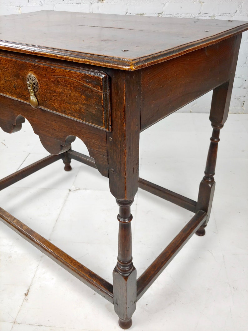 Georgian 18th Century Antique Carved Oak Side Table - Etsy