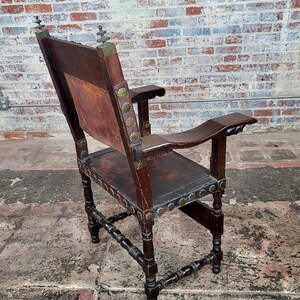 18th Century Spanish Baroque Carved Walnut Armchair - Etsy