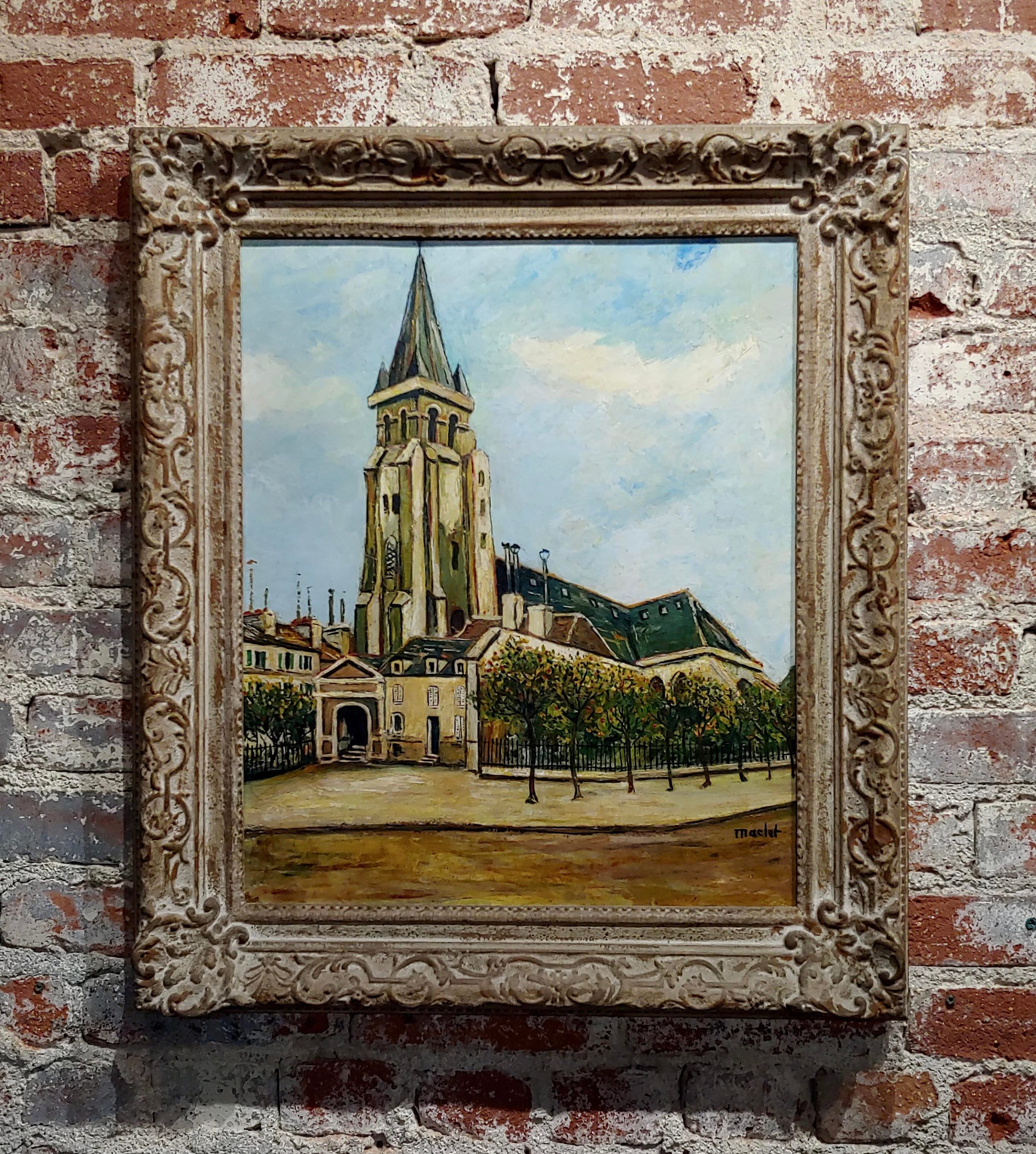 Elise Maclet -saint-germain-des-prés, Paris Oldest Church-oil Painting ...