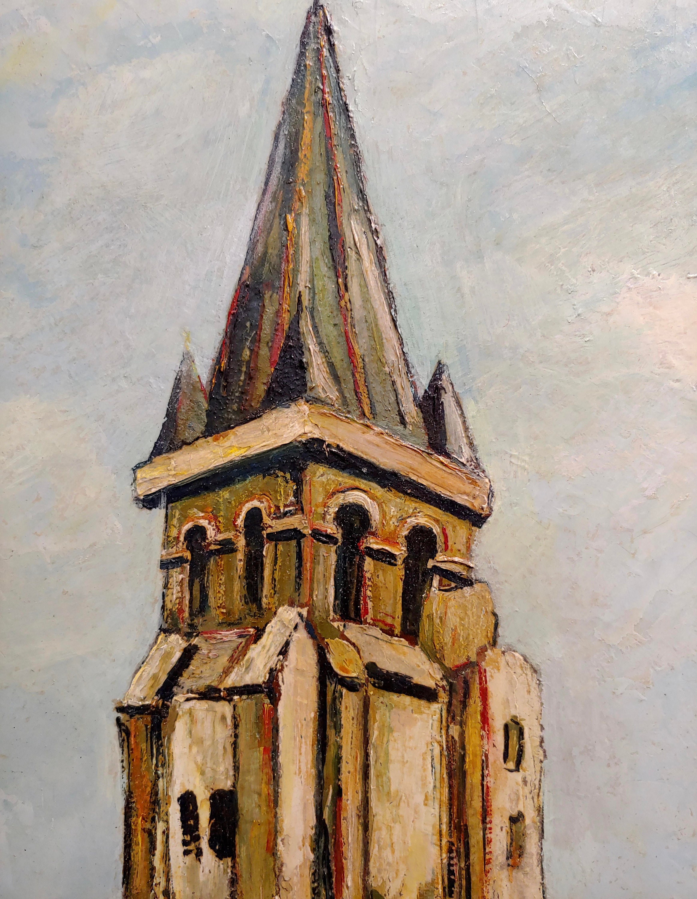 Elise Maclet -saint-germain-des-prés, Paris Oldest Church-oil Painting ...