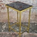 French Directoire Brass Side Table With Black Granite Top - Etsy