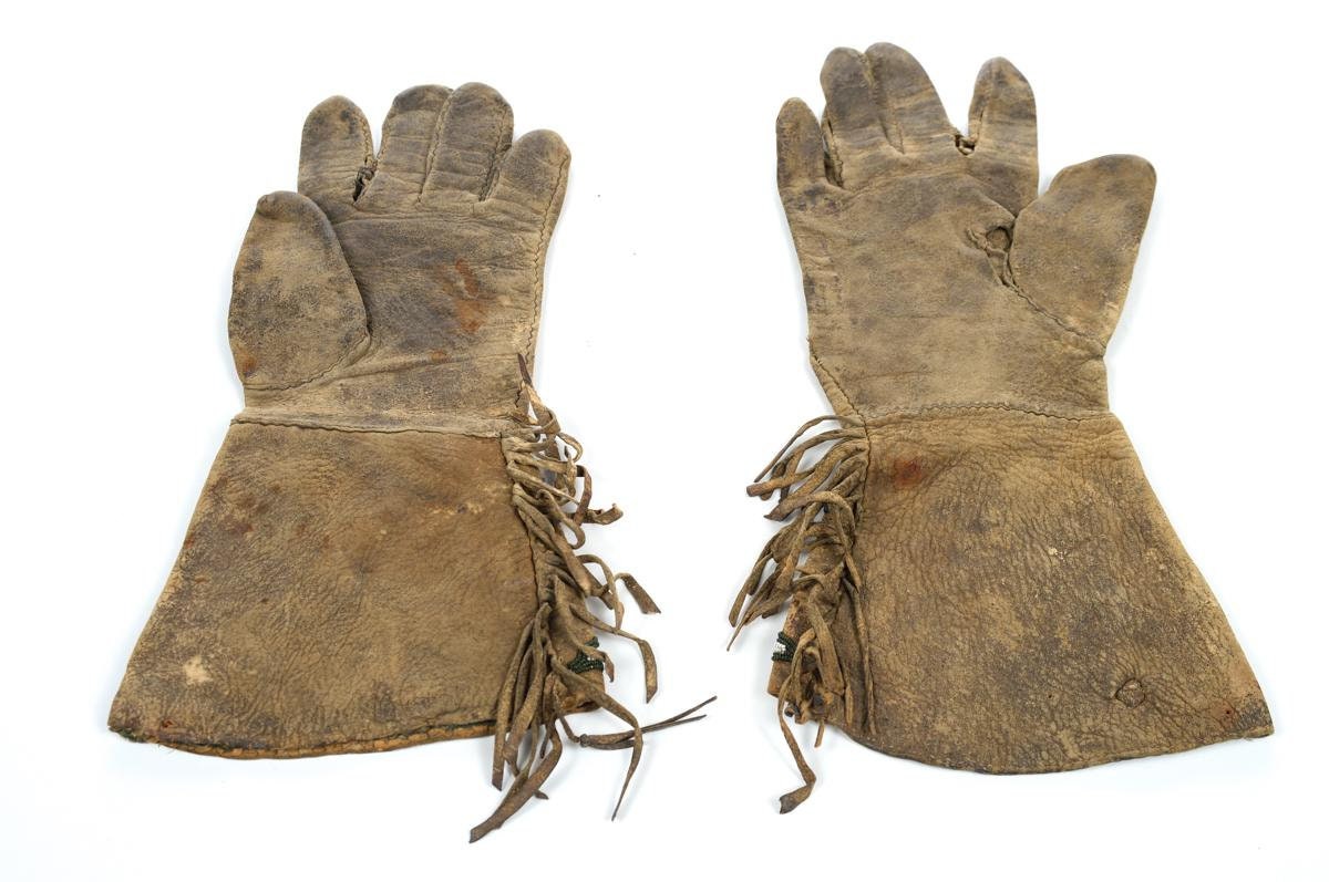 Antique Native American Indian Beaded Gauntlets Gloves - Etsy