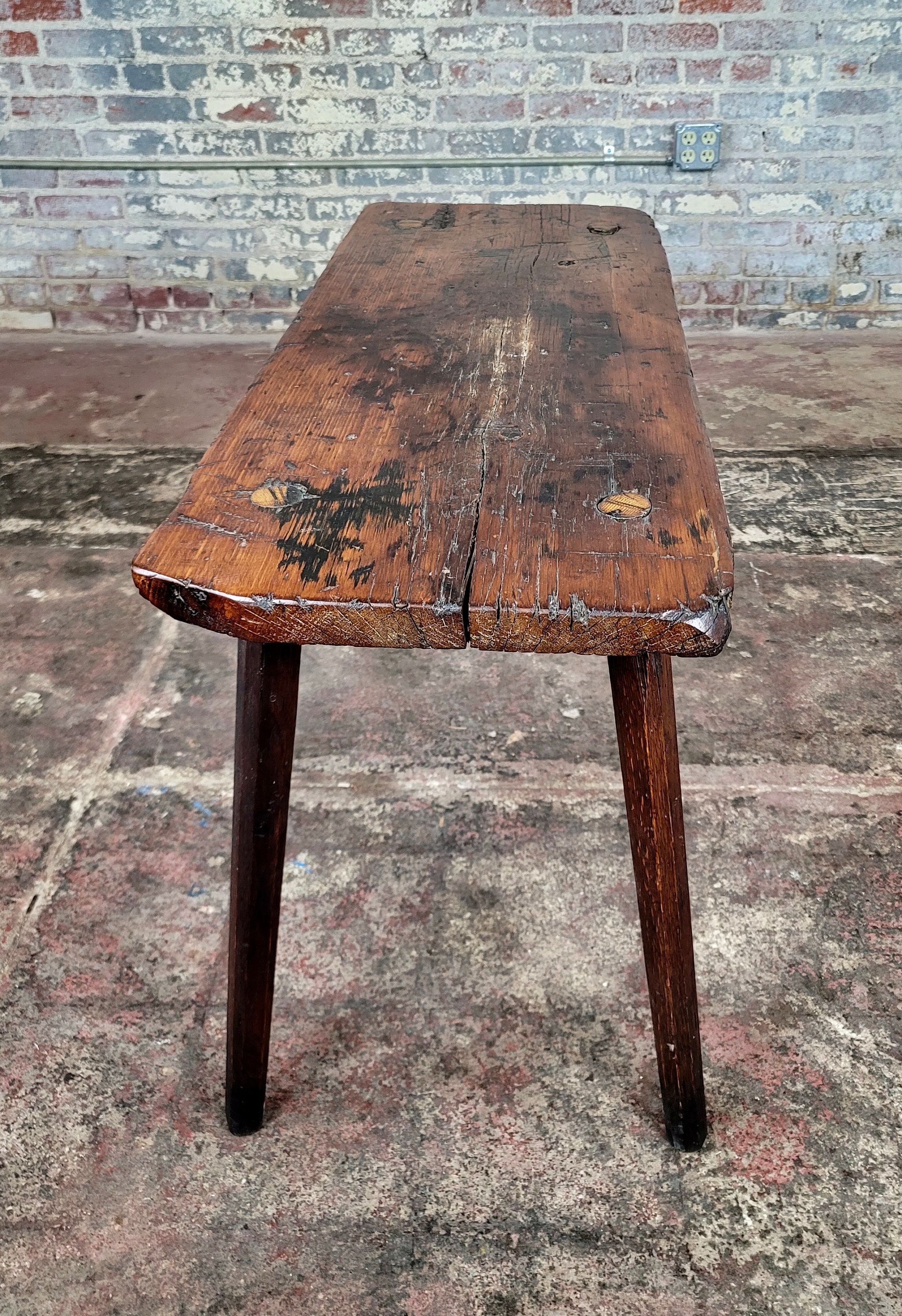 18th Century Primitive Farm Table Stand - Etsy