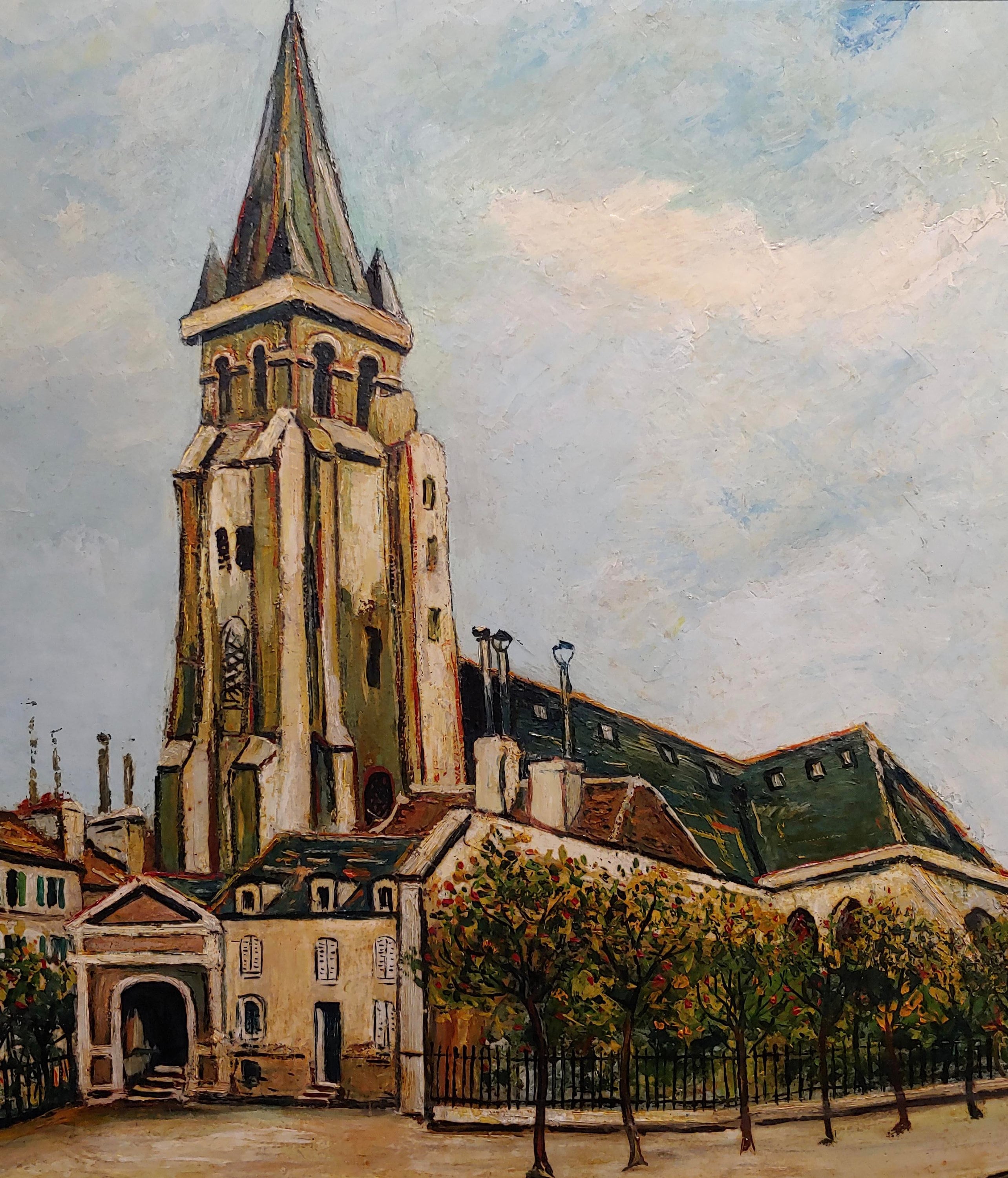 Elise Maclet -saint-germain-des-prés, Paris Oldest Church-oil Painting ...