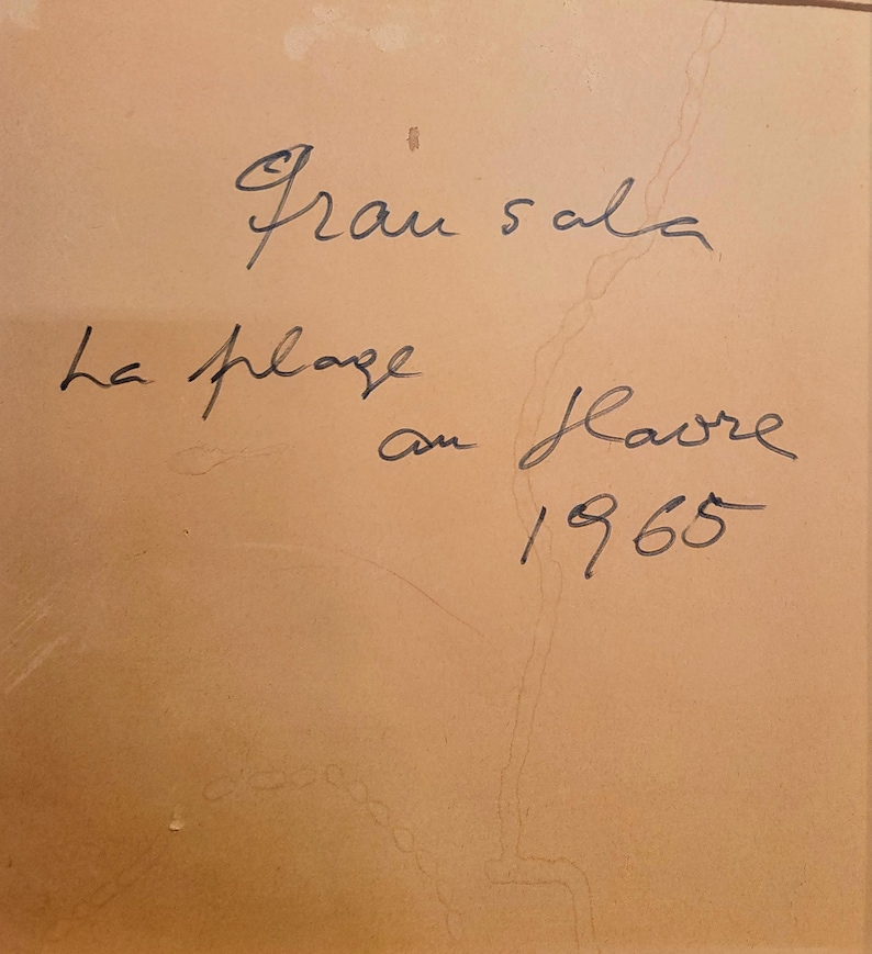 Emilio Grau-sala -le Havre Beach North of France 1965 Oil Painting - Etsy