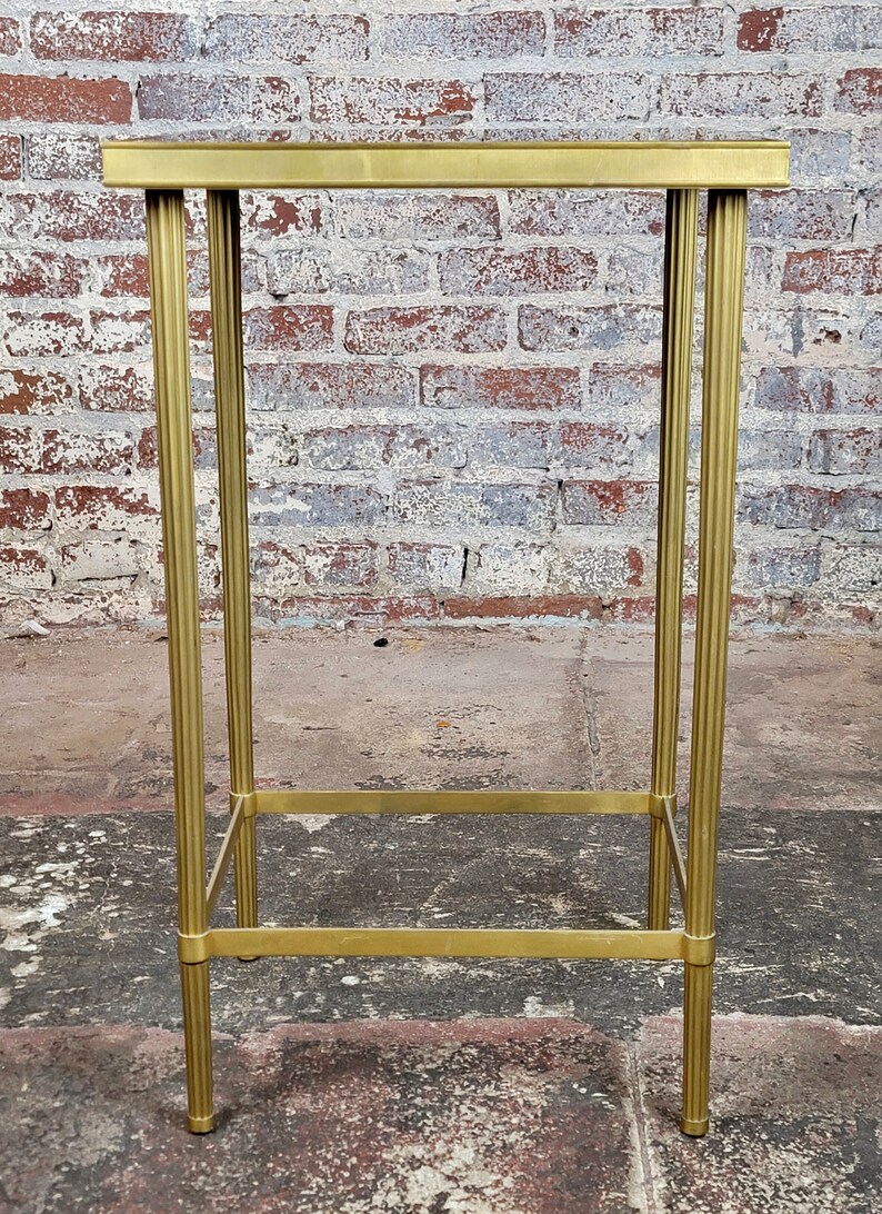 French Directoire Brass Side Table With Black Granite Top - Etsy