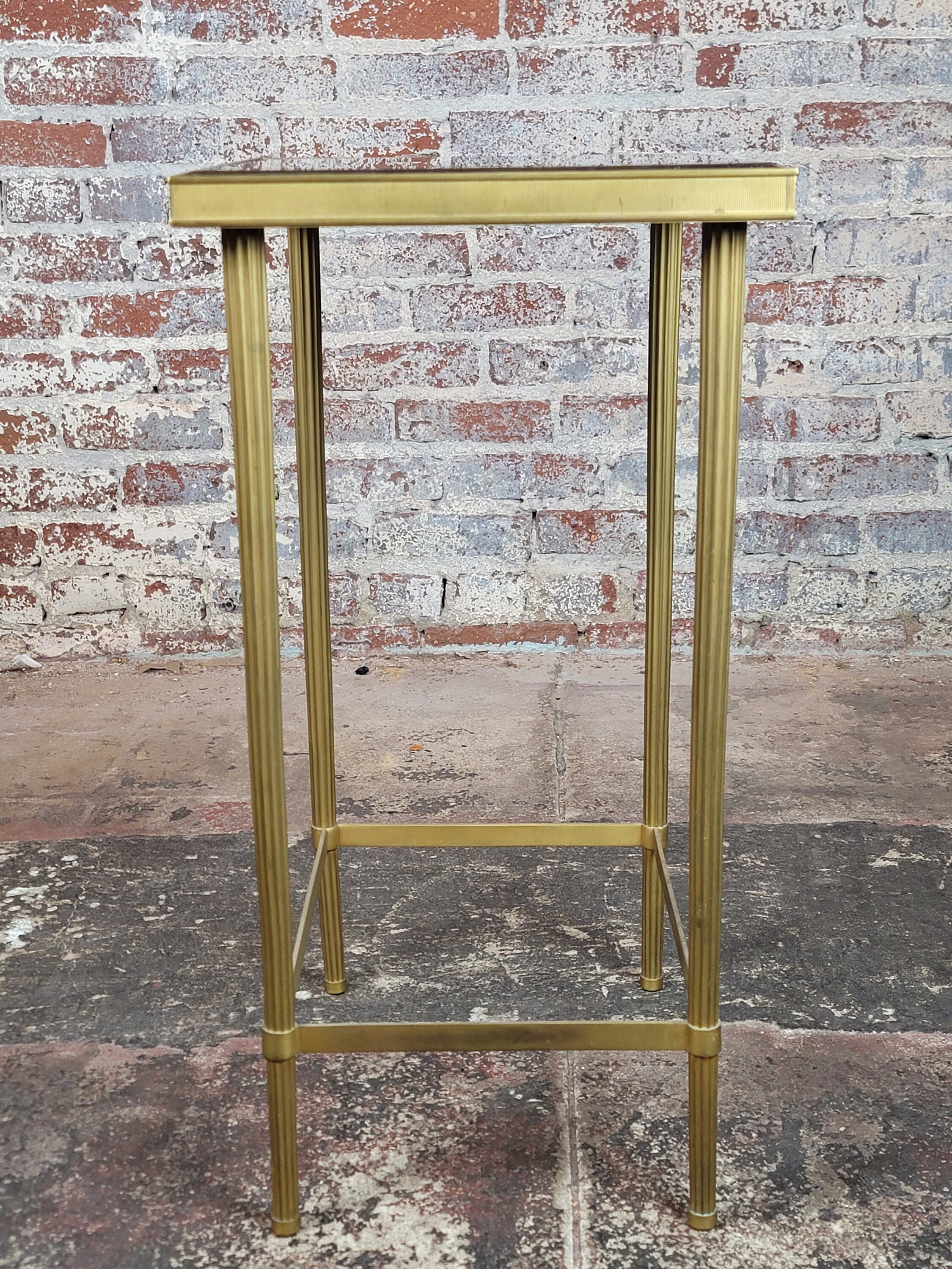 French Directoire Brass Side Table With Black Granite Top - Etsy