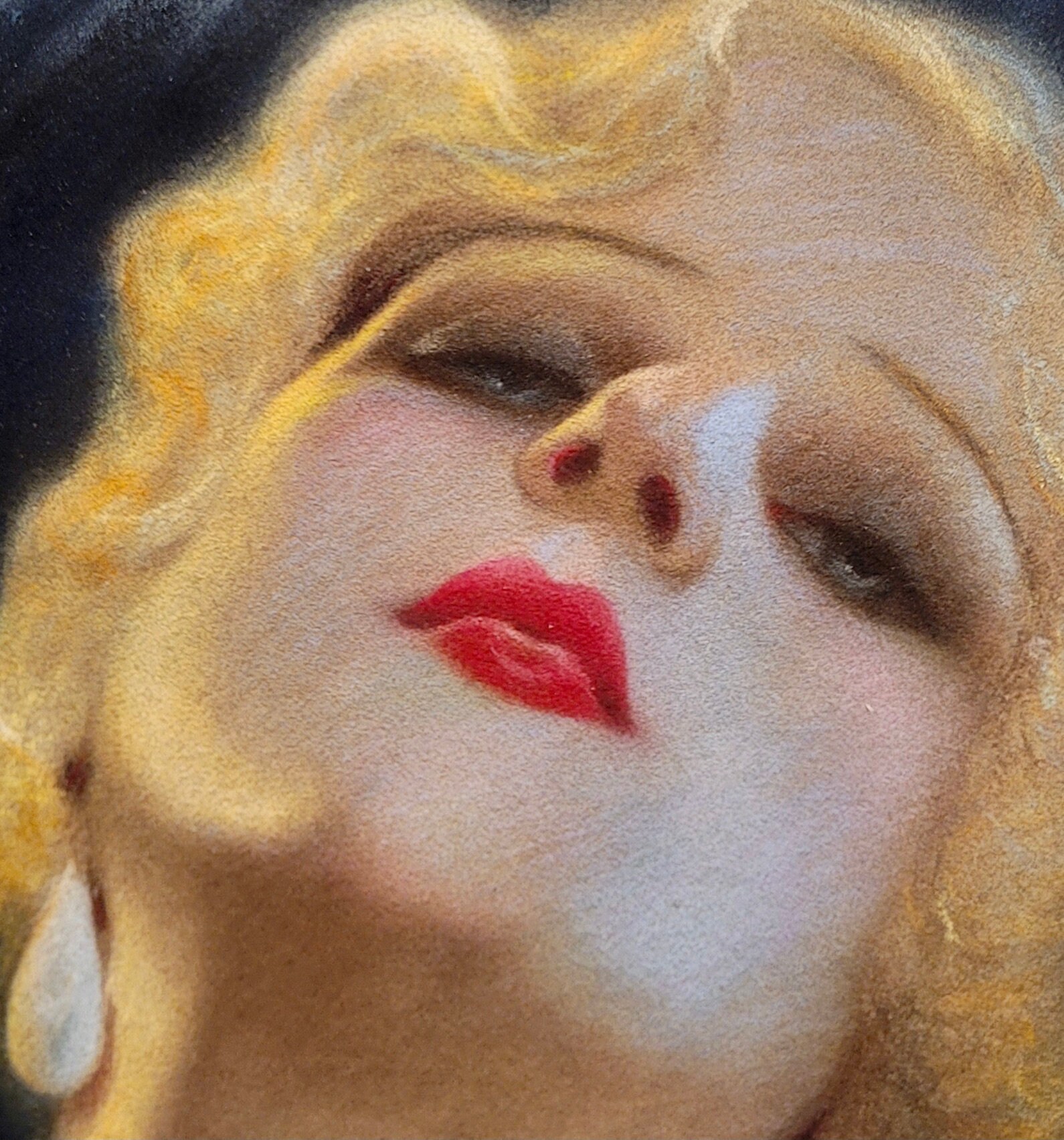 Charles Sheldon Portrait of Jean Harlow 1930s Painting - Etsy