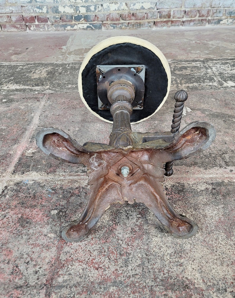 Antique 1920s Cast Iron Bar Stool - a Pair - Etsy