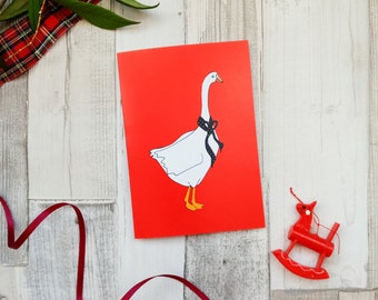 Christmas Goose Card - Etsy