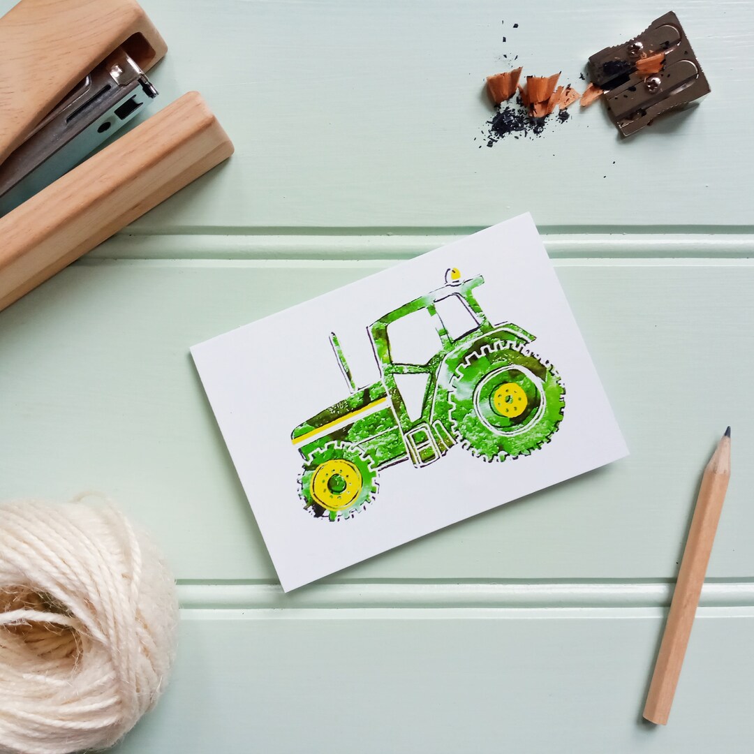 Tractor Greetings Card - Etsy UK
