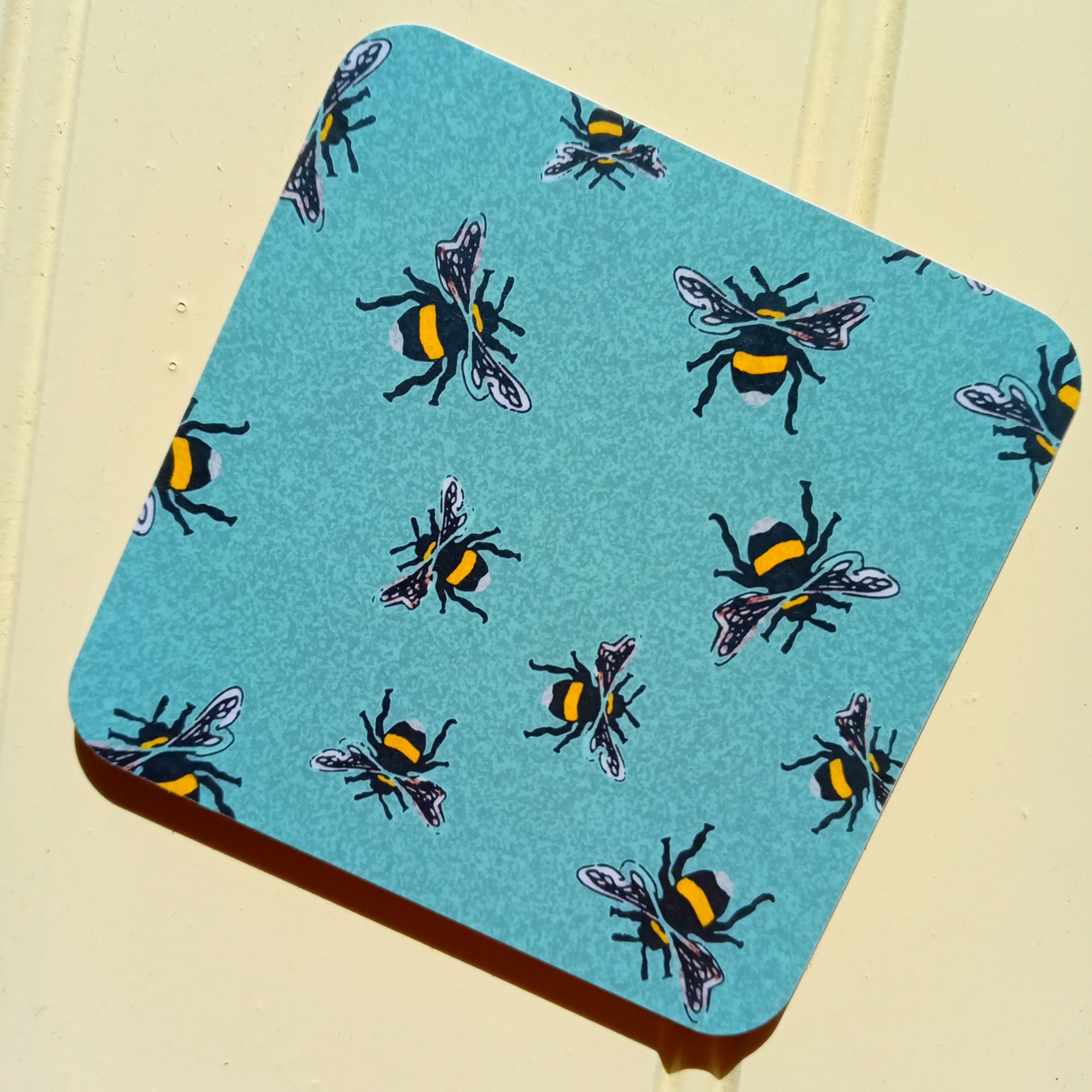 Bumble Bees Coaster - Etsy UK