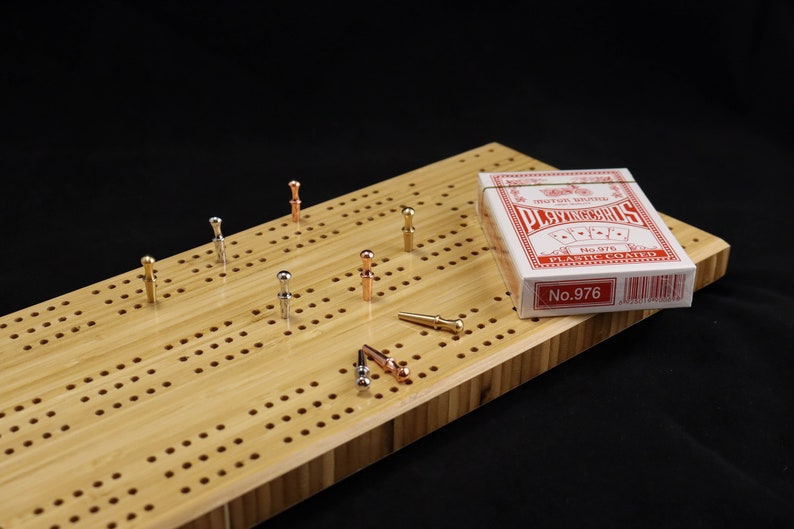 Bamboo Cribbage Board - Etsy