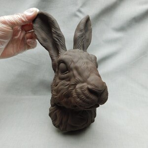 Larger Rabbit Head Wall Art | 3D Bunny Head Decor - Etsy