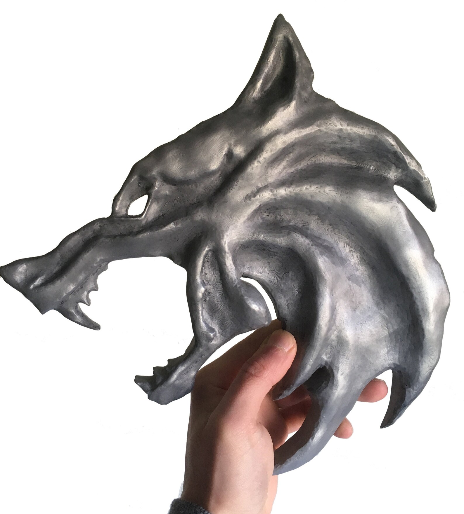 The Witcher Wall Art Large Wolf Head Cold Cast Metal | Etsy